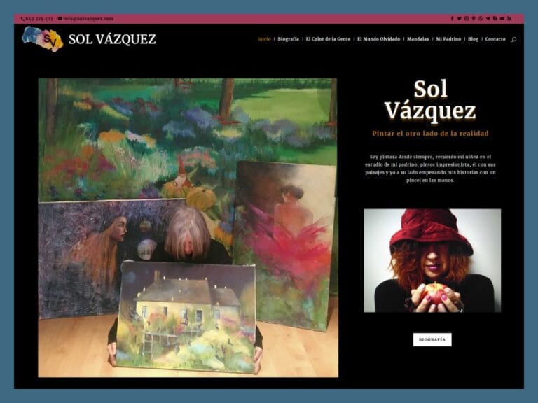 Sol Vázquez | Diseño Web y Desarrollo Divi Marketing On-line